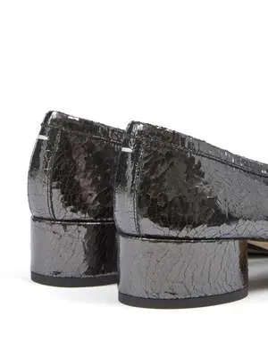 MAISON MARGIELA Tabi Broken Mirror Heeled Pumps - Grey