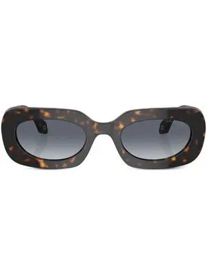 Giorgio Armani Tortoiseshell Rectangle Sunglasses