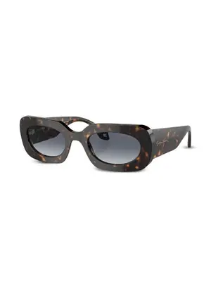 Giorgio Armani Tortoiseshell Rectangle Sunglasses