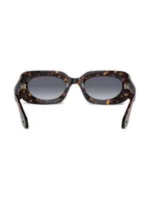 Giorgio Armani Tortoiseshell Rectangle Sunglasses