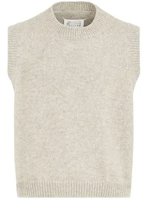 MAISON MARGIELA Shetland Wool Vest - Neutrals