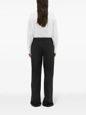 MSGM High-waisted Tailored Trousers - Black