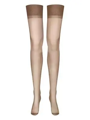 MAISON CLOSE Sheer Stockings - Brown