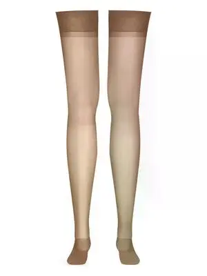 MAISON CLOSE Sheer Stockings - Brown