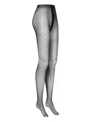 MAISON CLOSE Plumetis Polka Dot Tights