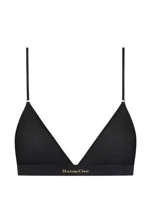 MAISON CLOSE Double Sens Triangle Bralette - Black