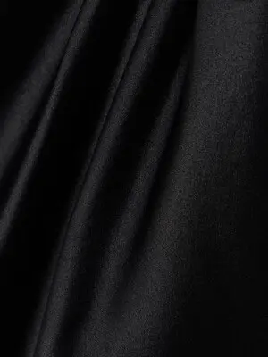Max Mara Moli Open-back Draped Silk-satin Halterneck Midi Dress