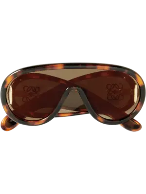 Loewe Wave Mask Oversized Aviator-style Sunglasses - Tortoiseshell