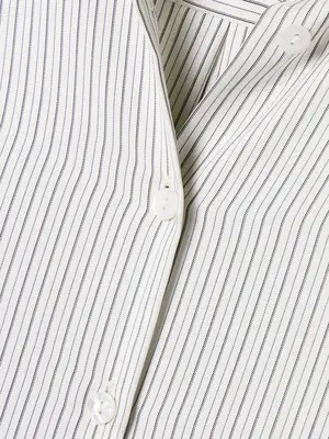 Veronica De Piante Daisy Pinstriped Shirt
