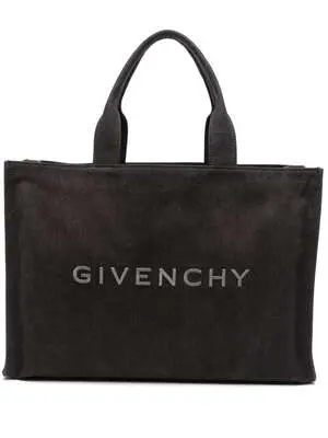 Givenchy Logo-embroidered Tote Bag - Black