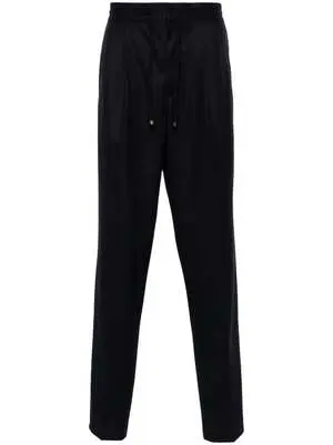 Brunello Cucinelli Mid-rise Tapered Trousers - Blue