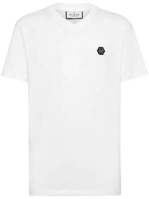 Philipp Plein Gothic Plein-print V-neck T-shirt