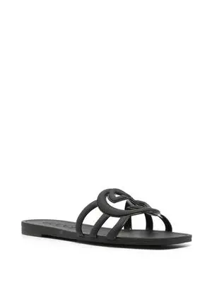 Gucci Interlocking G Slides - Black