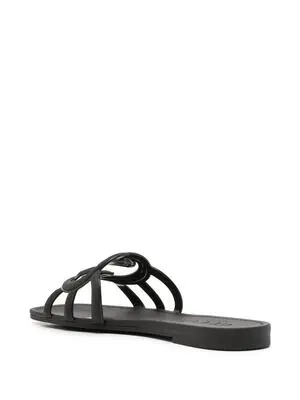 Gucci Interlocking G Slides - Black
