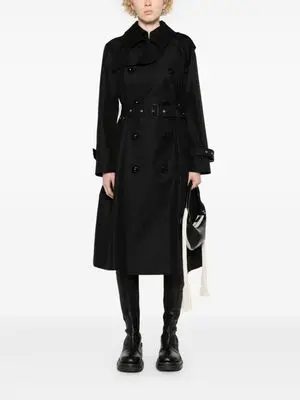 Sacai Double-breasted Twill Trench Coat