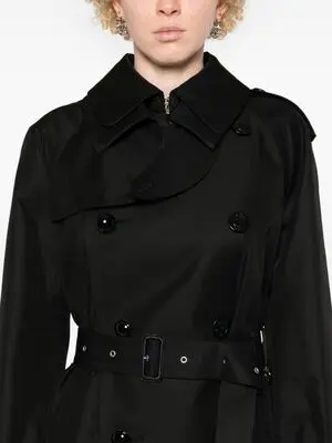 Sacai Double-breasted Twill Trench Coat