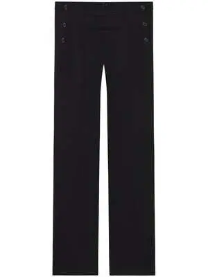 COURREGES Flared Wool Trousers - Black