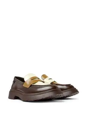 Camper Walden Mismatched Loafers - Brown
