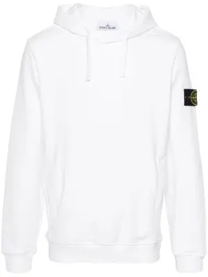 Stone Island Compass Badge Cotton Hoodie