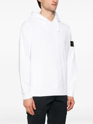 Stone Island Compass Badge Cotton Hoodie