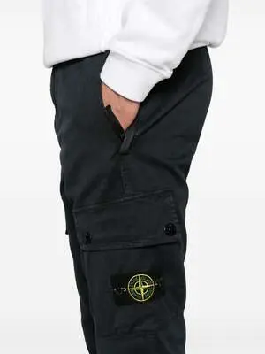 Stone Island Compass Badge Cargo Pants - Blue