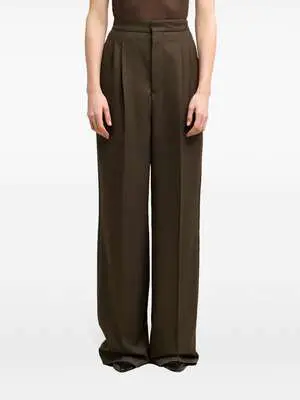 AMI Paris Wide-leg Wool Trousers