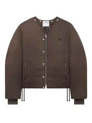 COURREGES Logo-patch Hooded Puffer Jacket