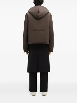 COURREGES Logo-patch Hooded Puffer Jacket