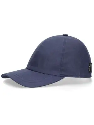 Borsalino Hiker Linen Baseball Cap - Blue