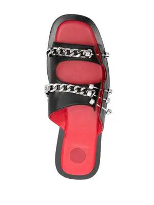 HARDOT Leather Sandals - Black