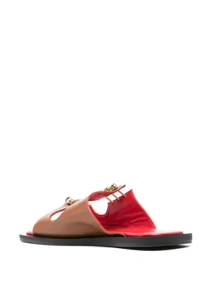 HARDOT Move On Leather Sandals - Brown