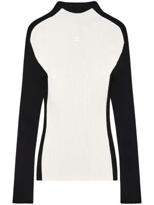 COURREGES Logo-embroidered Jumper - Black