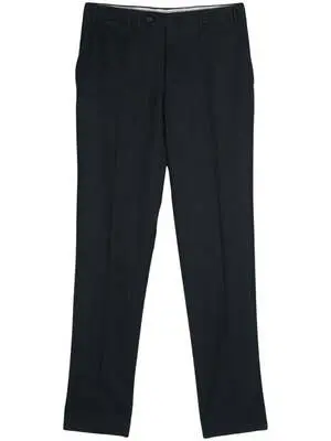 Canali Wool Tailored Trousers - Blue