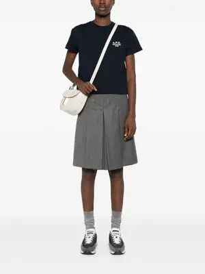 A.p.c. Logo-embroidered T-shirt - Blue