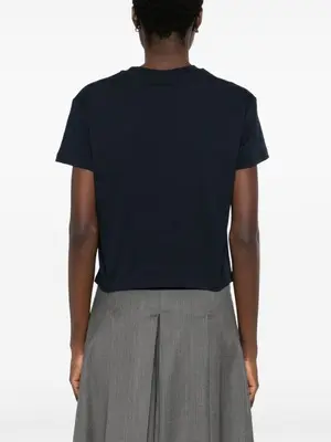 A.p.c. Logo-embroidered T-shirt - Blue