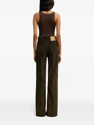 AMI Paris Flared Corduroy Trousers