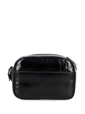 COURREGES Reedition Naplack Leather Mini Bag - Black