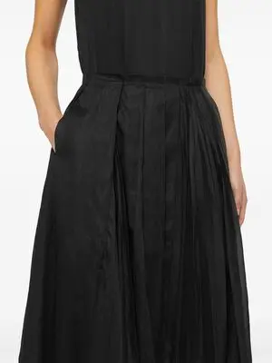 JIL SANDER A-line Pleated Midi Skirt