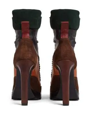 Dsquared2 120mm Round-toe Leather Boots - Brown
