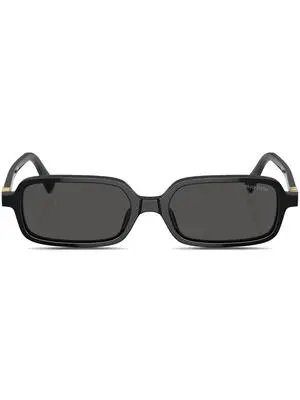 Miu Miu Rectangle Frame Sunglasses - Black