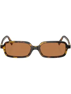 Miu Miu Rectangle Frame Sunglasses - Brown