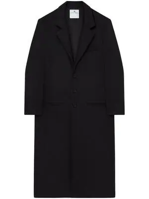 COURREGES Tailored Long Wool Blend Coat