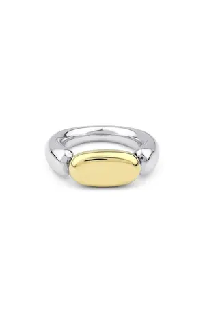 KLOTO Stone Two-tone Ring - Silver/gold