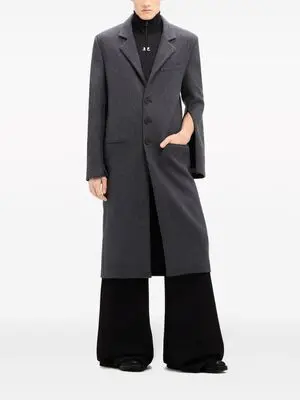 COURREGES Notched-lapel Single-breasted Coat