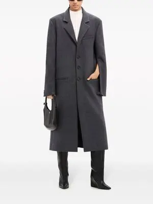 COURREGES Notched-lapel Single-breasted Coat