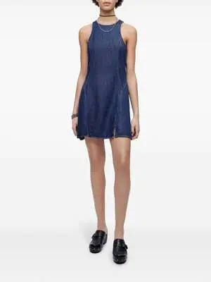 RE/DONE Zip-back Lyocell Denim Mini Dress