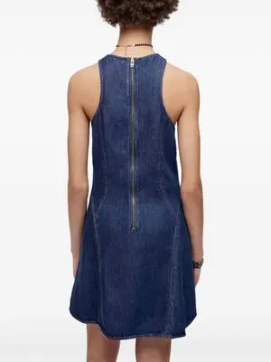 RE/DONE Zip-back Lyocell Denim Mini Dress