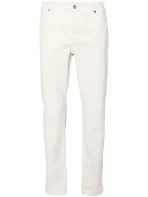 Brunello Cucinelli Slim-fit Mid-rise Jeans - White