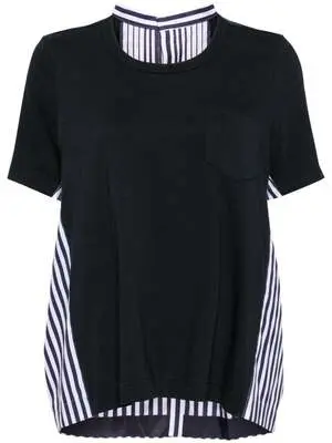 Sacai Curved Hem Tops