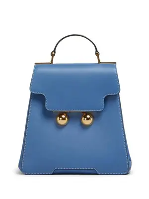 Marni Trunkaroo Leather Backpack - Blue
